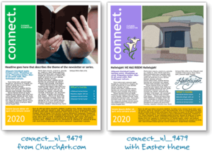 Designing special issue church newsletters with templates