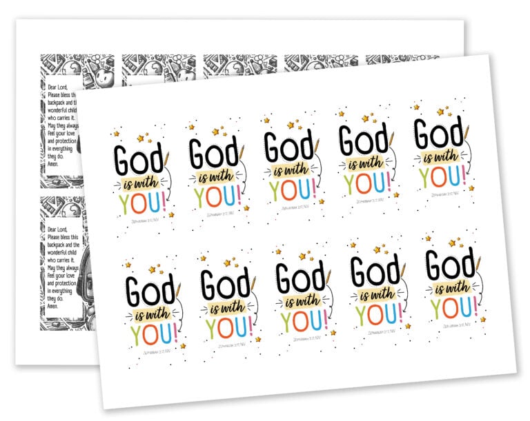 Enhance Back-to-School with Backpack Blessing Tags for Kids