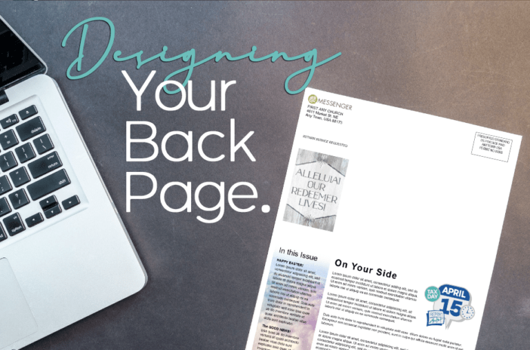 How to use the back page of your church newsletter to attract readers
