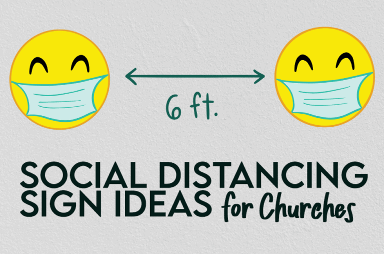 Sign ideas for Social Distancing - ChurchArt Online Blog